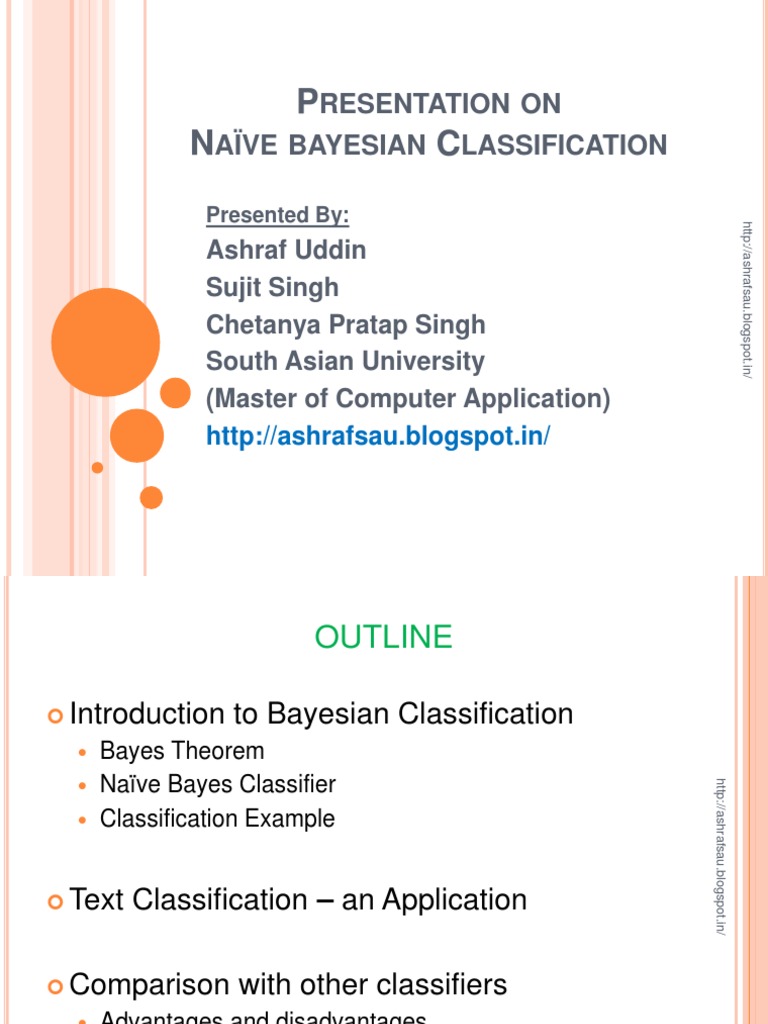 Naive Bayes | PDF | Statistical Classification | Bayesian Inference