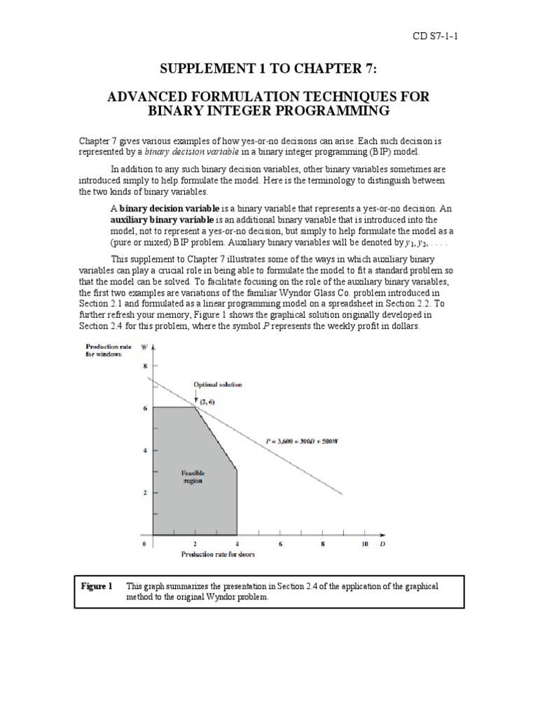 Chapter 7 Supplement 1 | Download Free PDF | Linear Programming | Operations Research