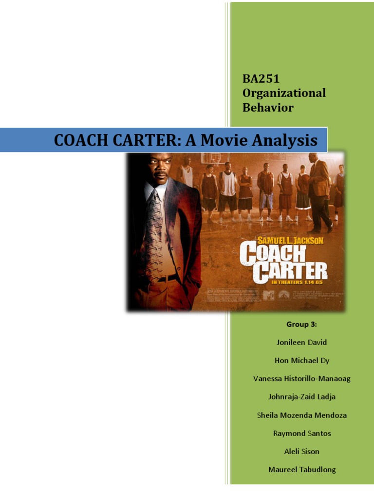 Coach Carter v4 | PDF | Goal | Goal Setting