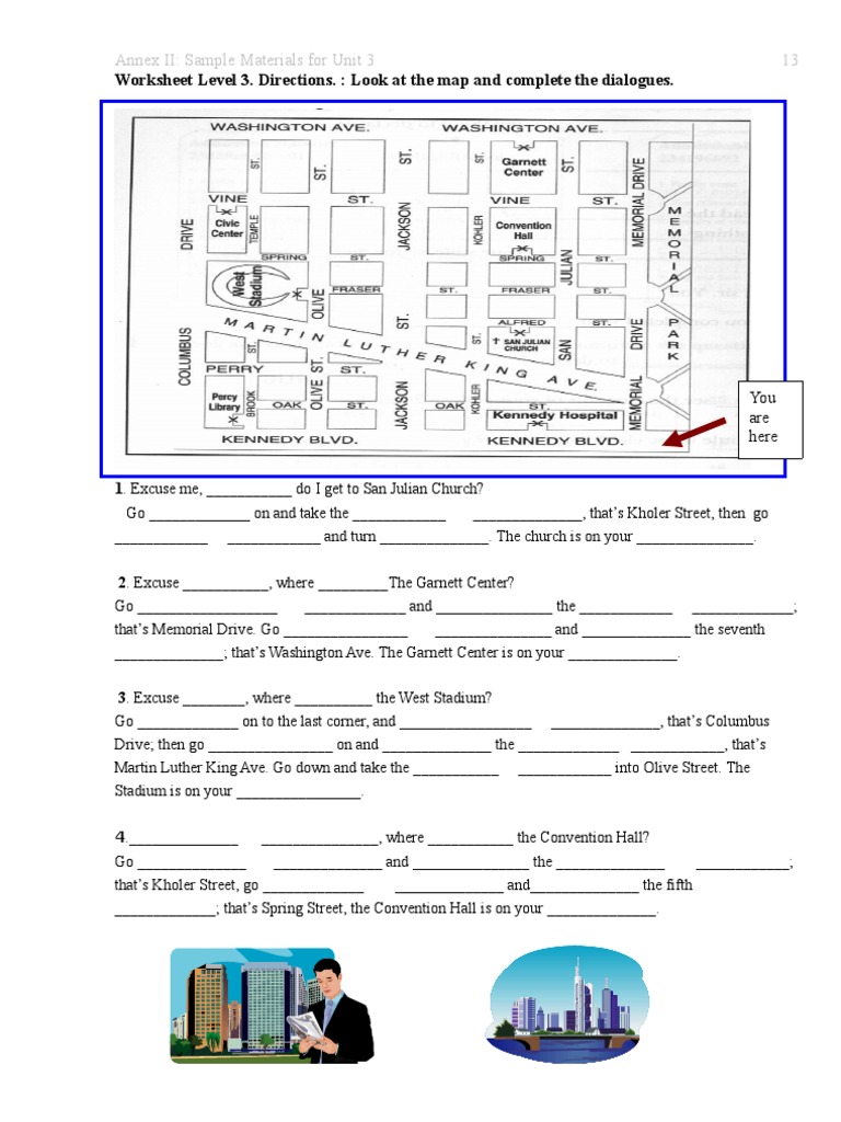 Worksheet Level 3 Directions | PDF