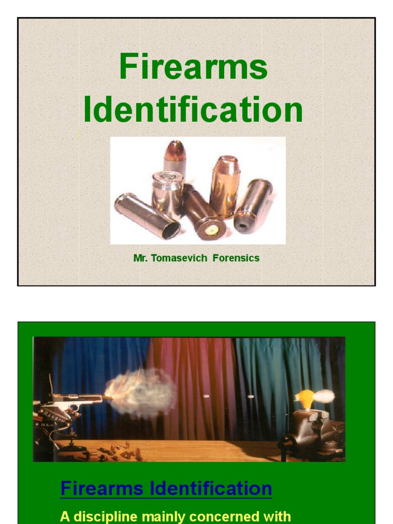 Firearms and Ballistics | PDF