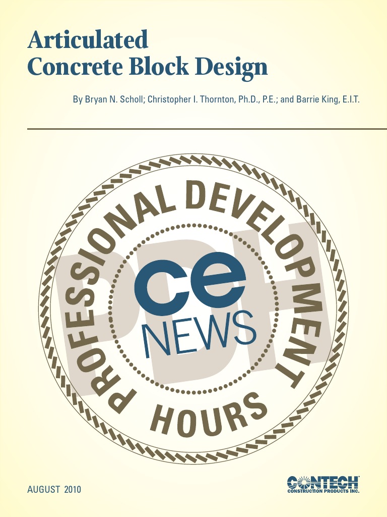 Articulated Concrete Block Design | PDF | Civil Engineering | Nature