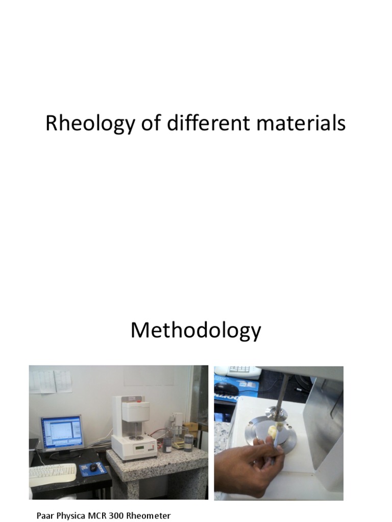 Material Rheology Analysis | PDF