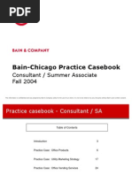 Bain Casebook Consulting Case Interview Book贝恩咨询案例面试 | PDF | Market ...