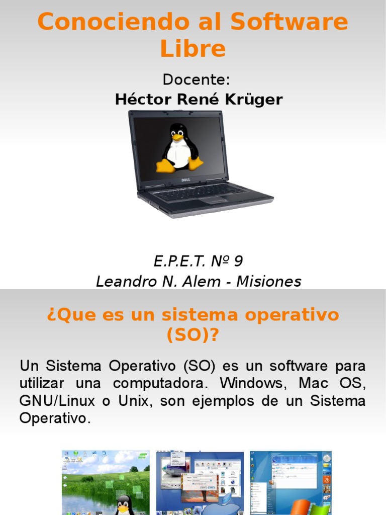 Introducción a GNU/Linux y Software Libre | PDF | Distribución de Linux | Software libre