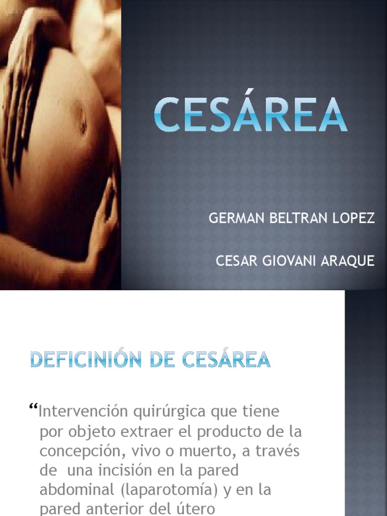 Cesarea | PDF | Herida | Seccion de cesárea