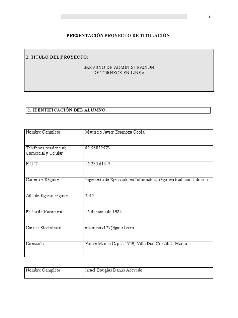 anteproyecto, ejemplo