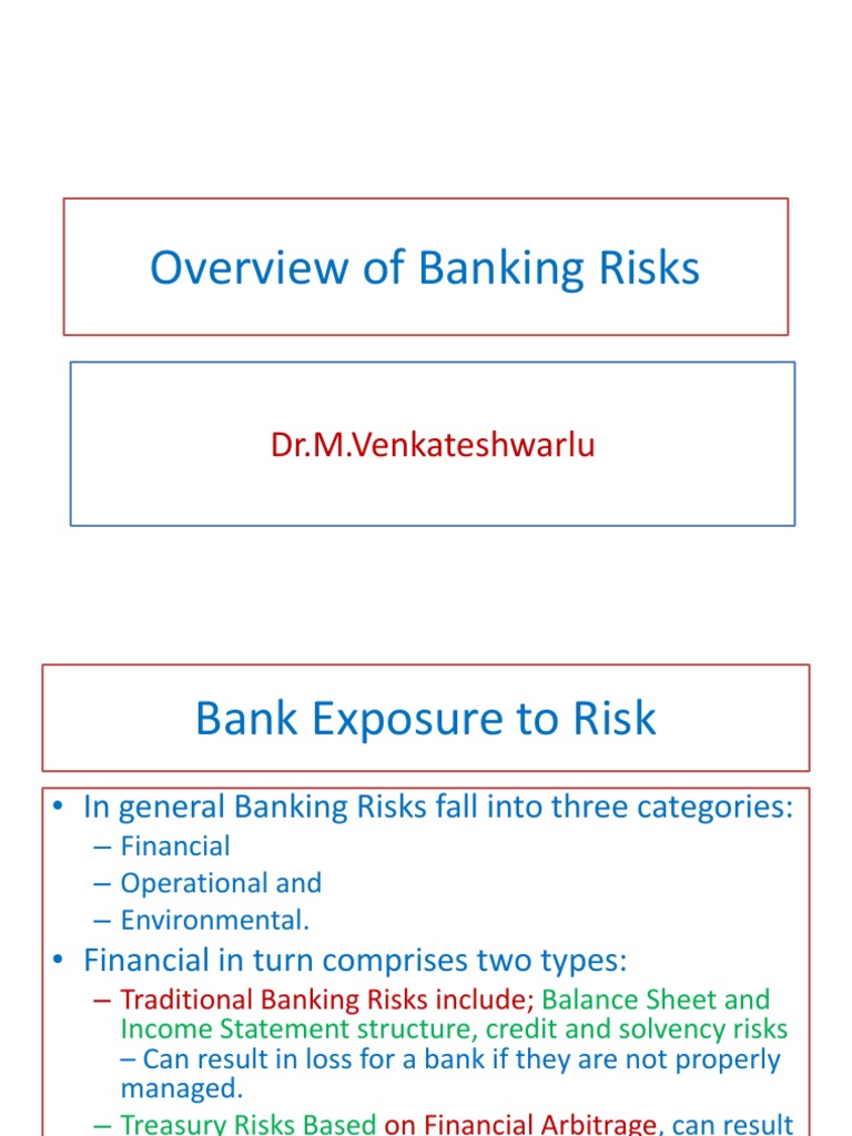 Introduction To Bank Risk Management | PDF | Banks | Risk