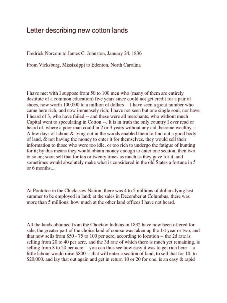 Primary Source Letter from Norcom