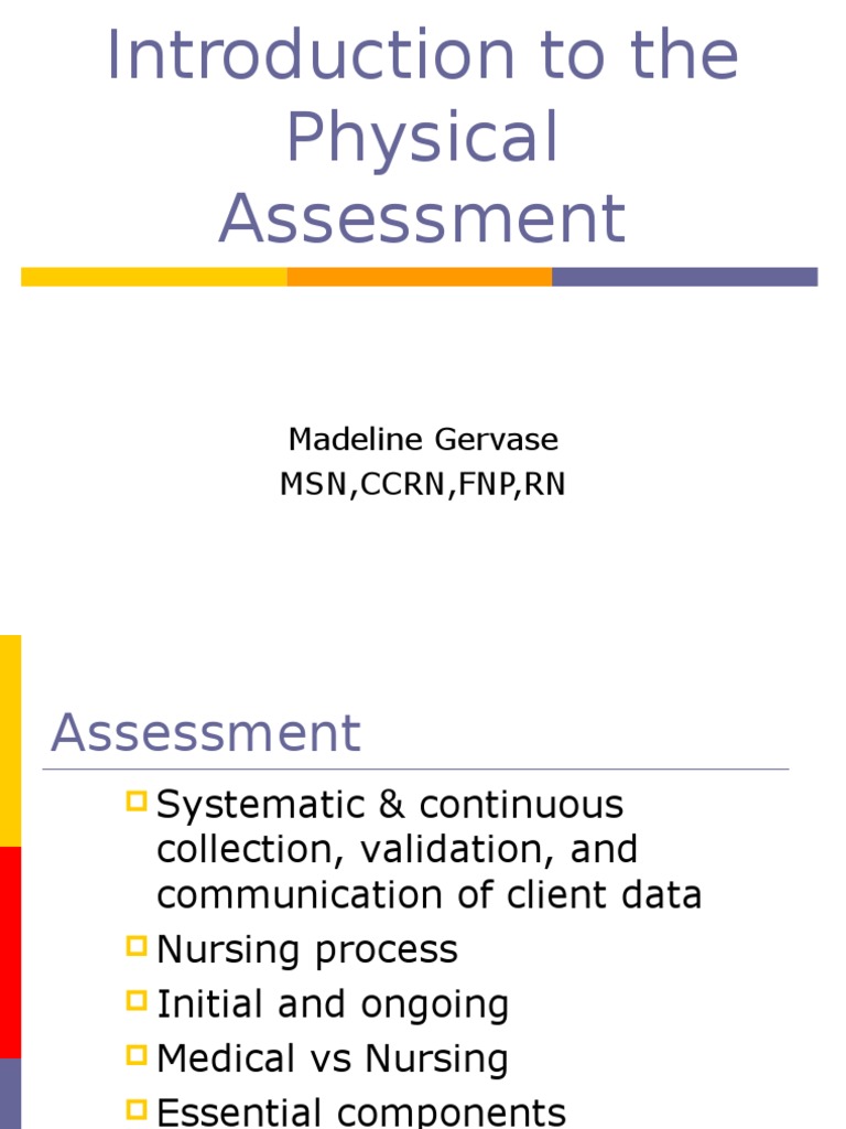Introduction To Physical Assessment Pdf Electrolyte Sound