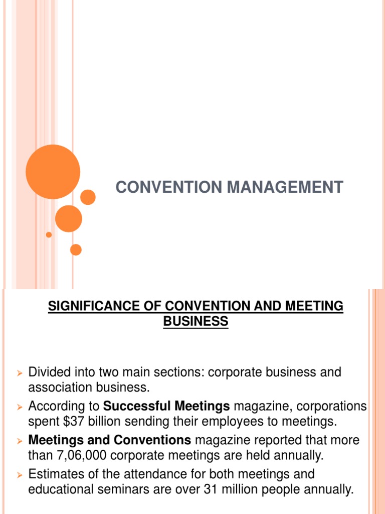 Convention Management | PDF | Employment | Economies