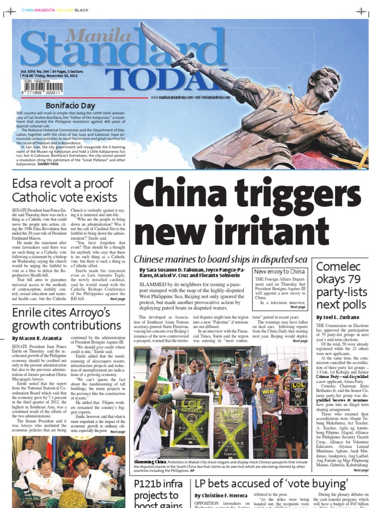 Manila Standard Today - Friday (November 30, 2012) Issue | Economy Of ...