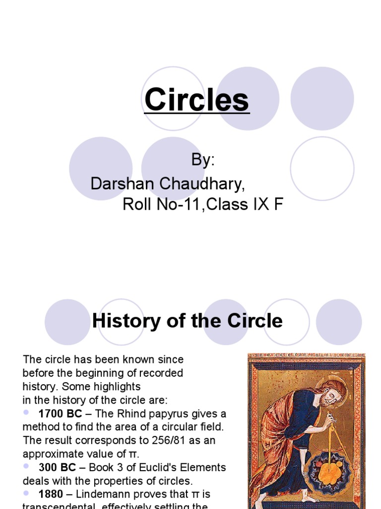 Circles Intresting Facts | Circle | Area
