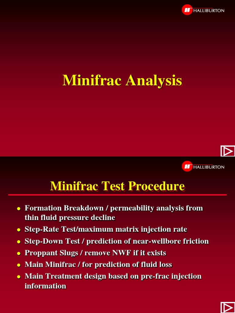 Minifrac Analysis | PDF | Pressure | Gases