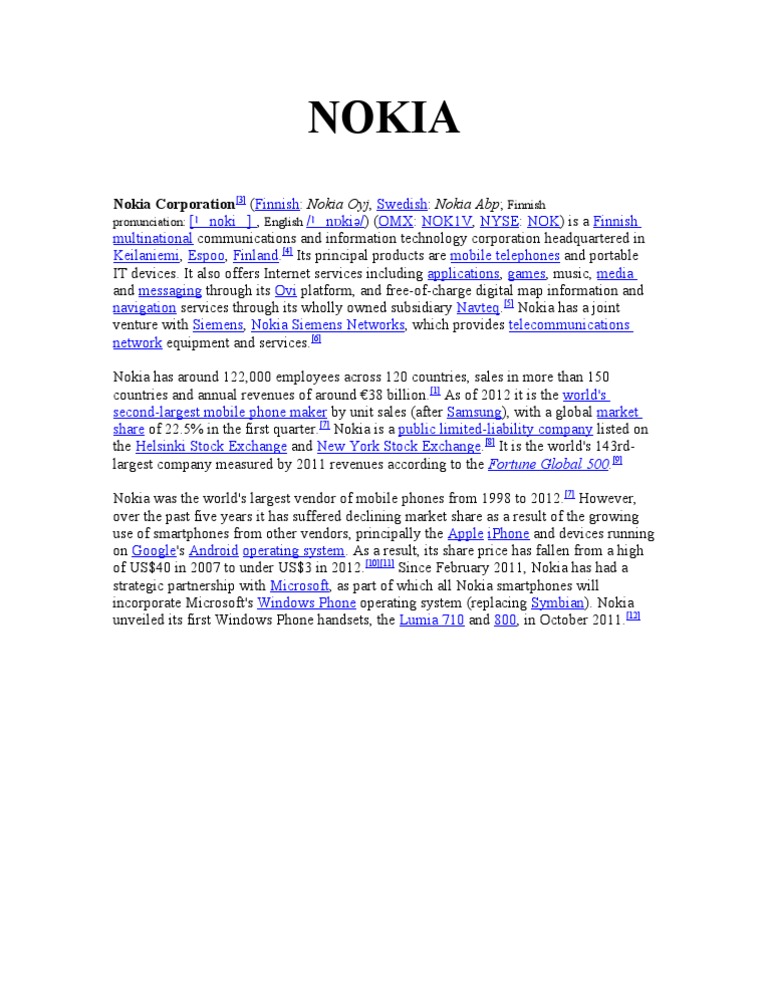 Nokia | PDF
