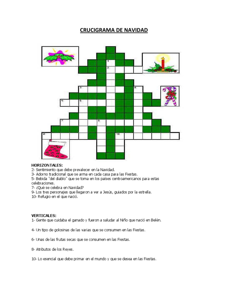 Crucigrama de Navidad