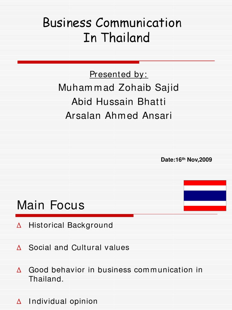 Cultural Insights and Business Etiquette in Thailand: Understanding the ...