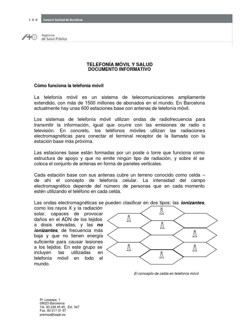 Celdas y Mas | PDF | Telefonía móvil | Antena (Radio)