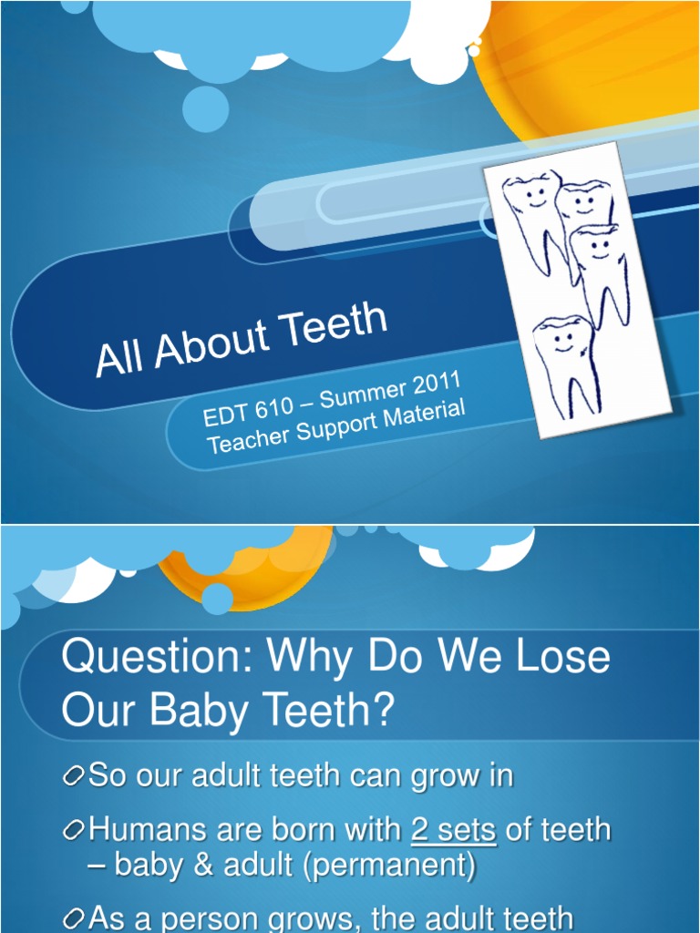 Animal Teeth vs. Human Teeth PPT (Teacher Version) | PDF | Tooth ...