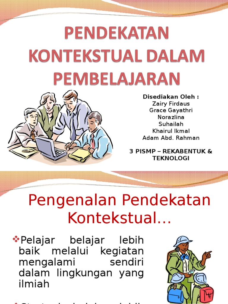 Pendekatan Kontekstual Dalam Pembelajaran | PDF