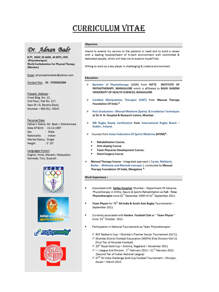 Dr. Adnan Badr | PDF | Physical Therapy | Medicine