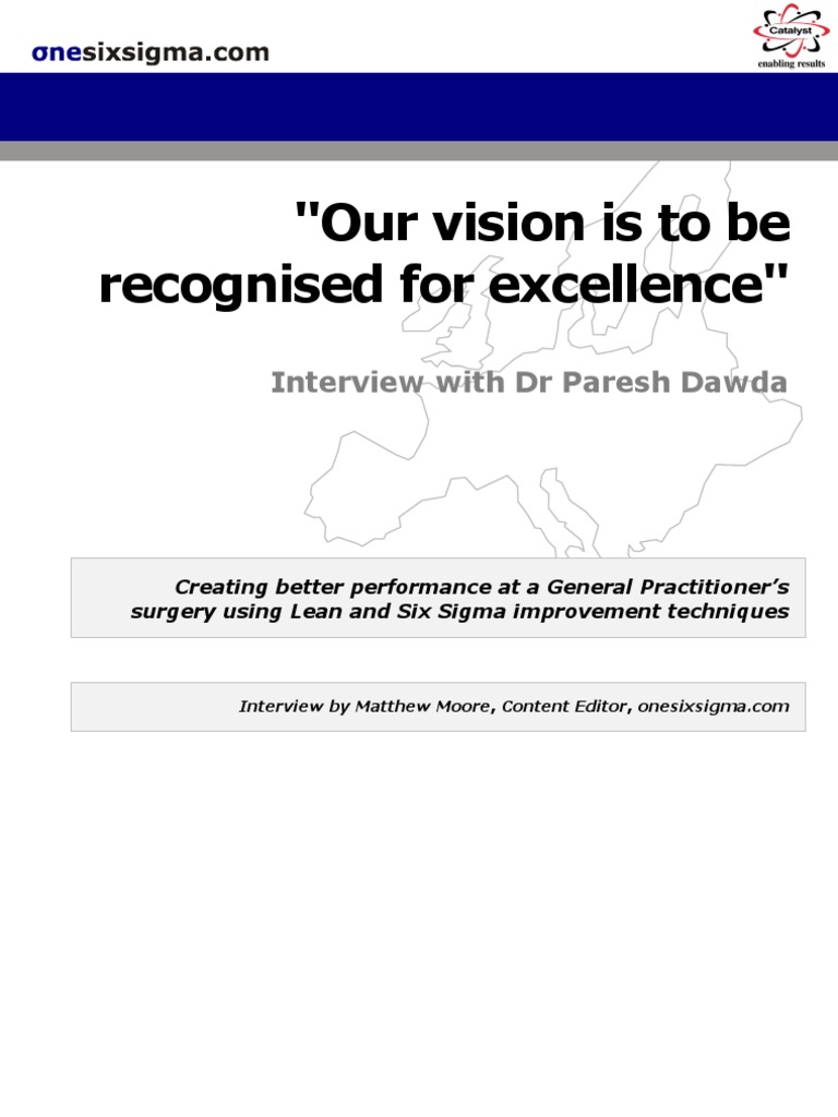 Our Vision Is To Be Recognised For Excellence | PDF | General ...