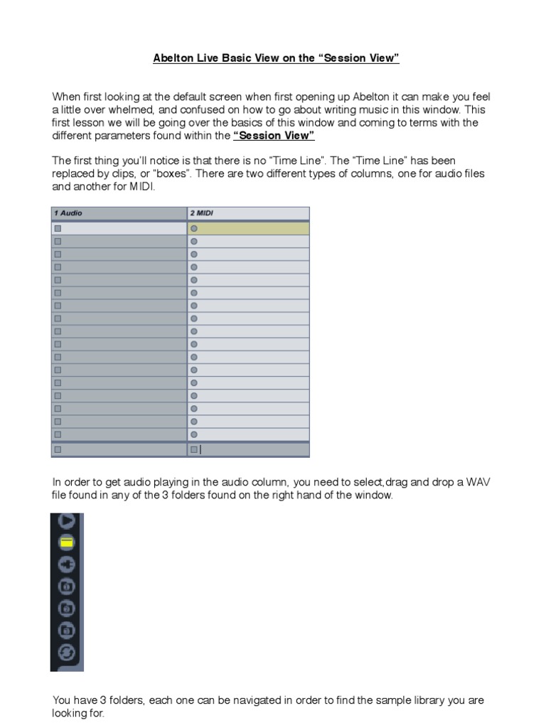 Session View Basics in Ableton Live | PDF