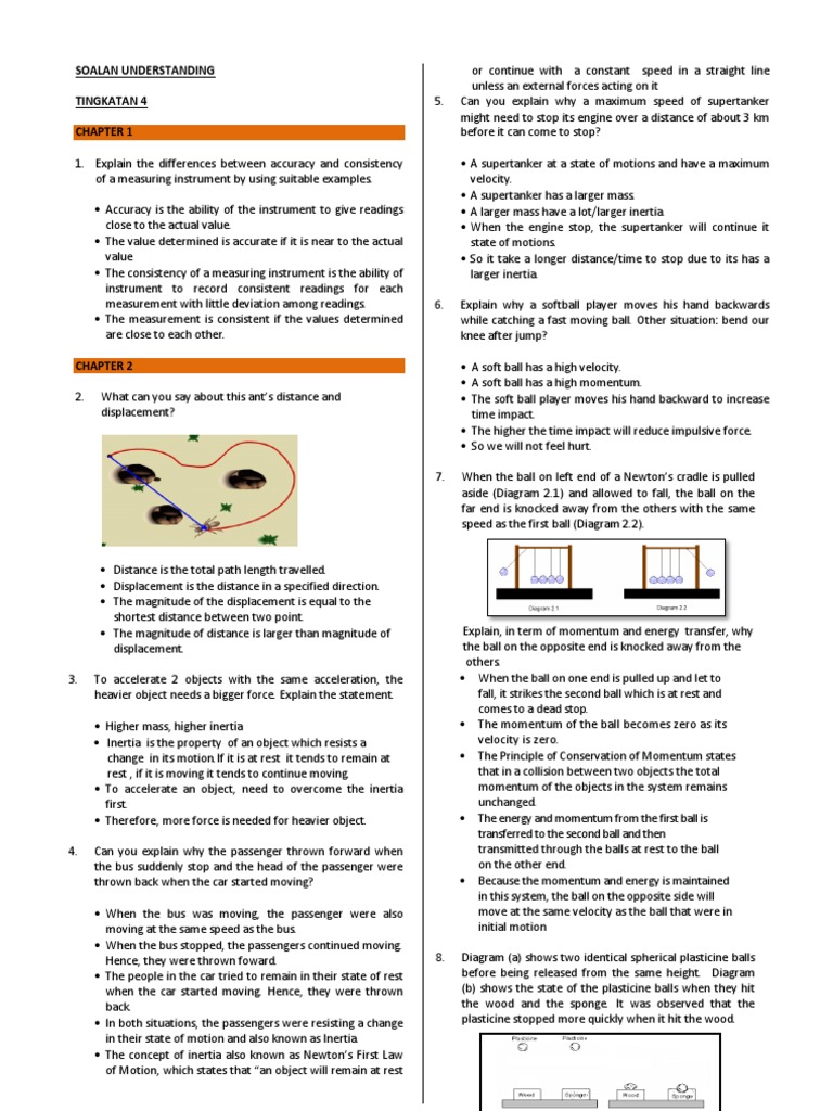 Physics SPM Paper 1 and 2 Tips - 100 UNDERSTANDING Question and Answer ...