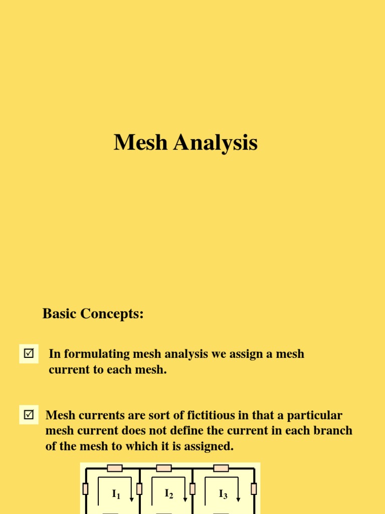 Mesh Analysis | PDF | Mathematical Analysis | Electricity
