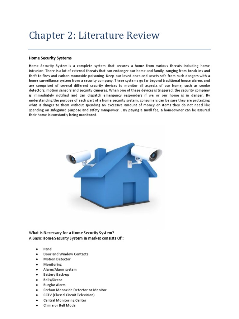 Chapter 2: Literature Review: Home Security Systems | PDF | Security ...