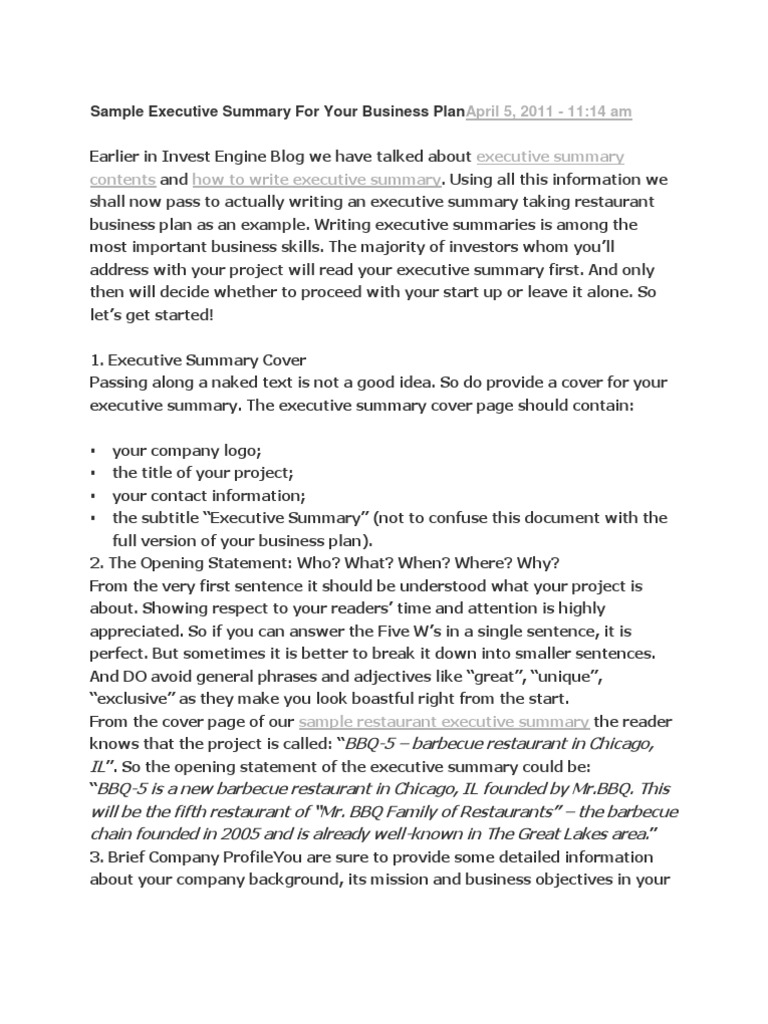 Sample Executive Summary Guide | PDF | Medicare (United States) | Sales