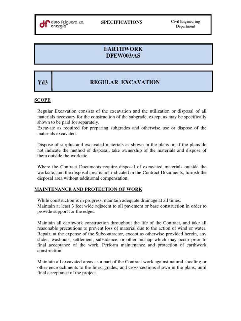 Regular Excavation | PDF | Volume | Civil Engineering