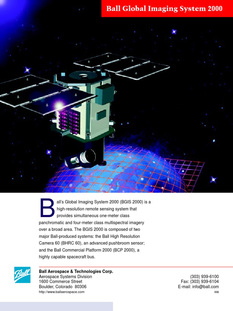 Ball GIS 2000 QuickBird Sensor | PDF | Image Resolution | Spacecraft