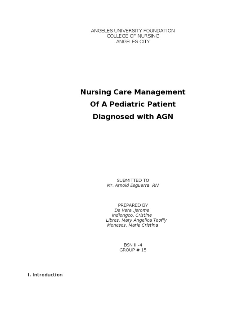 Case+Study AGN MINE | PDF | Kidney | White Blood Cell