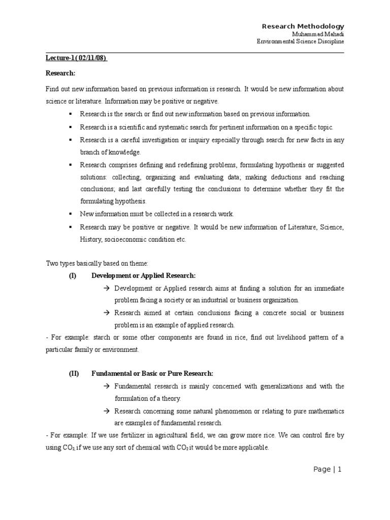 Research Methodology | PDF | Survey Methodology | Case Study