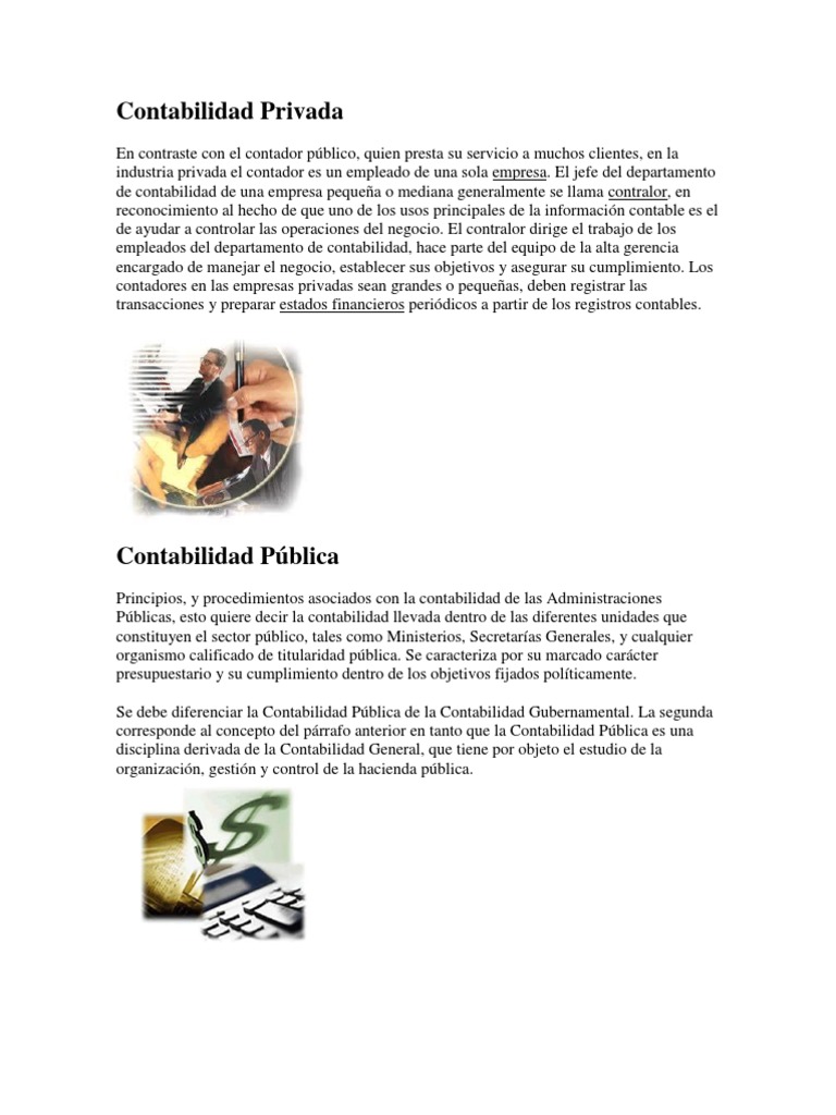 Contabilidad Privada | PDF | Contabilidad | Ciencias económicas