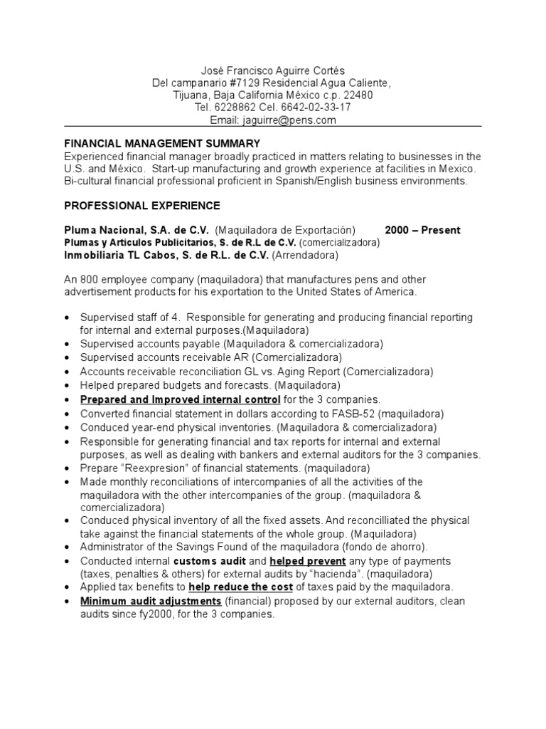 Cpa Resume | PDF | Certified Public Accountant | Audit