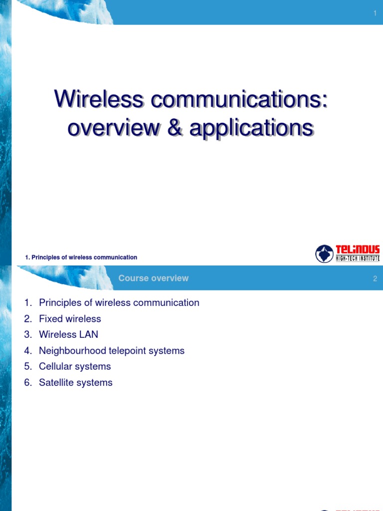 Principles of Wireless Communication | PDF