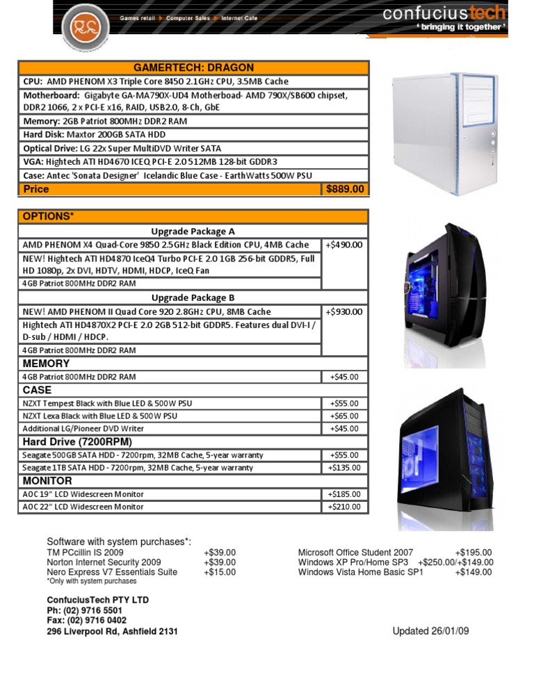 GamerTech Dragon 260109 | PDF