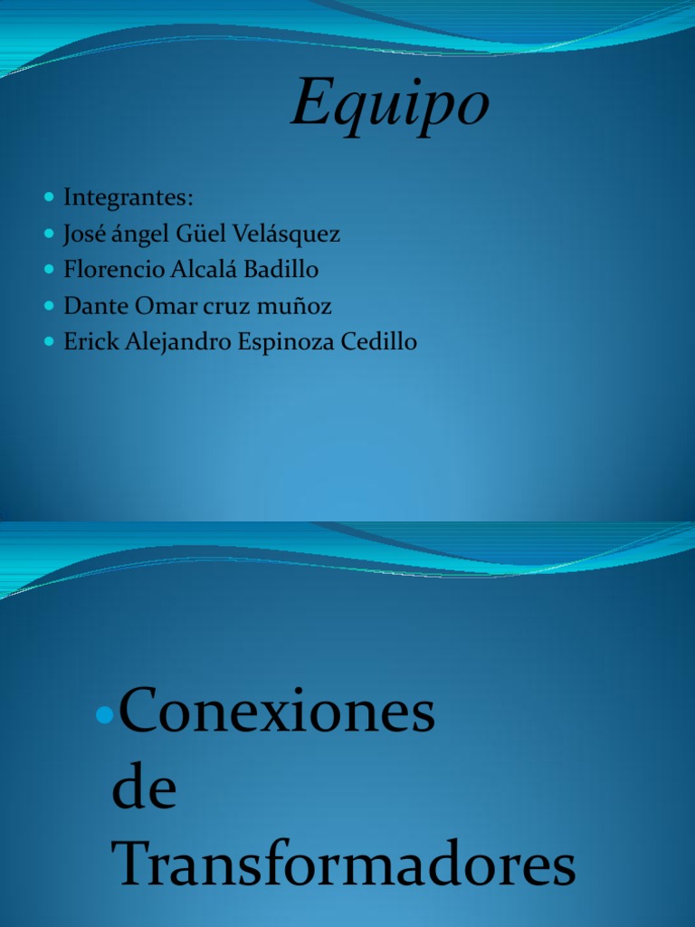 Conexion de Transformadores | PDF | Transformador | Inductor