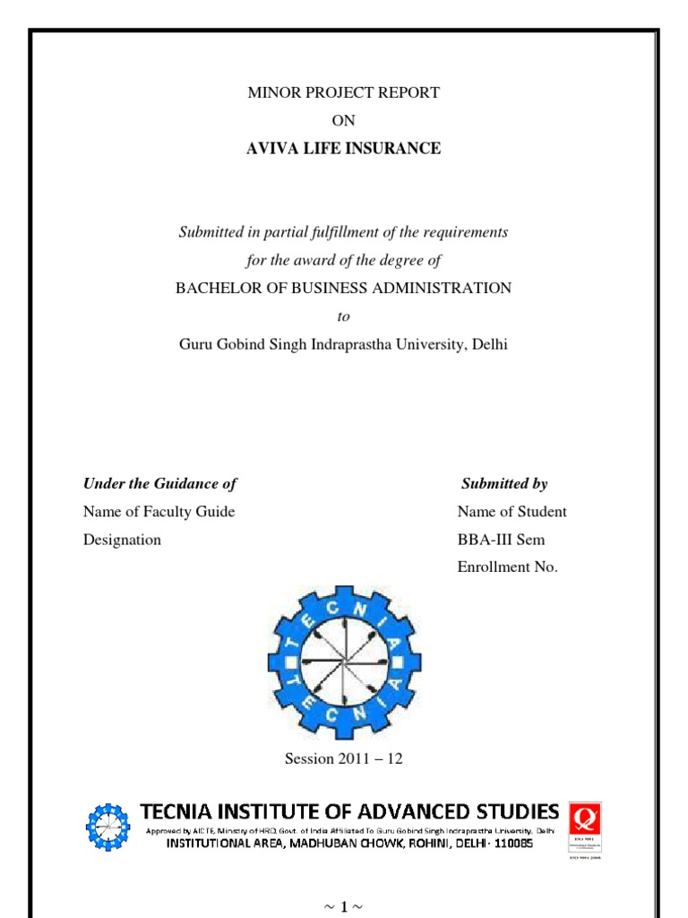 Aviva Life Insurance Overview | PDF | Insurance | Life Insurance