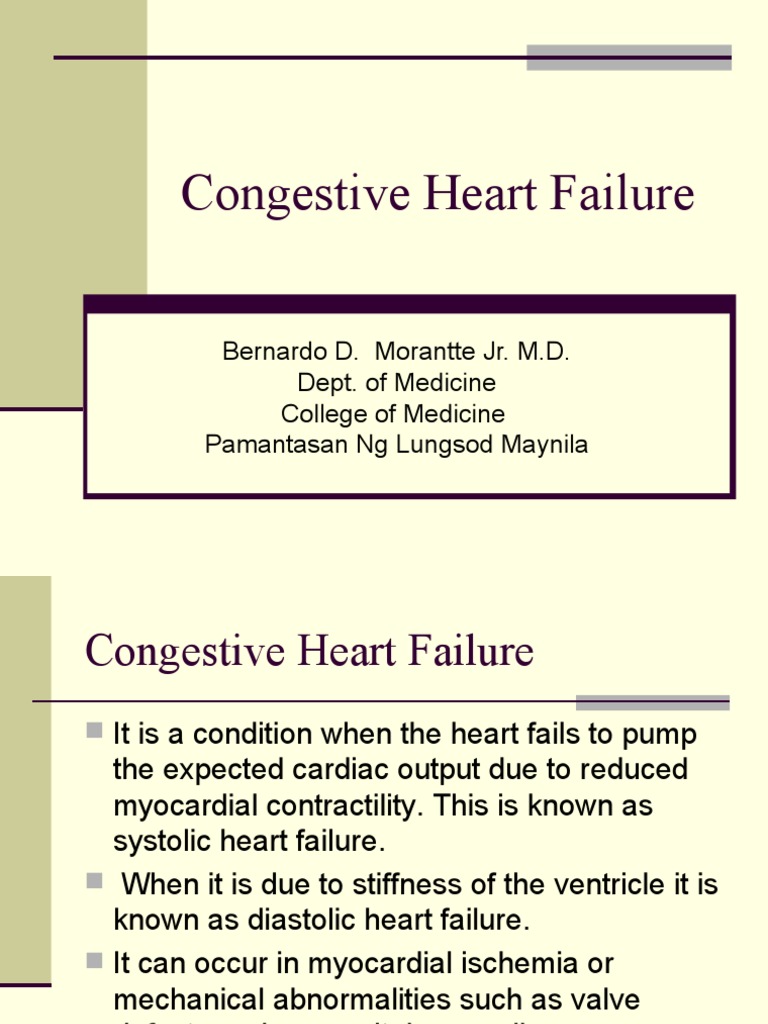 Pathophysiology of Congestive Heart Failure | PDF | Heart Failure | Heart