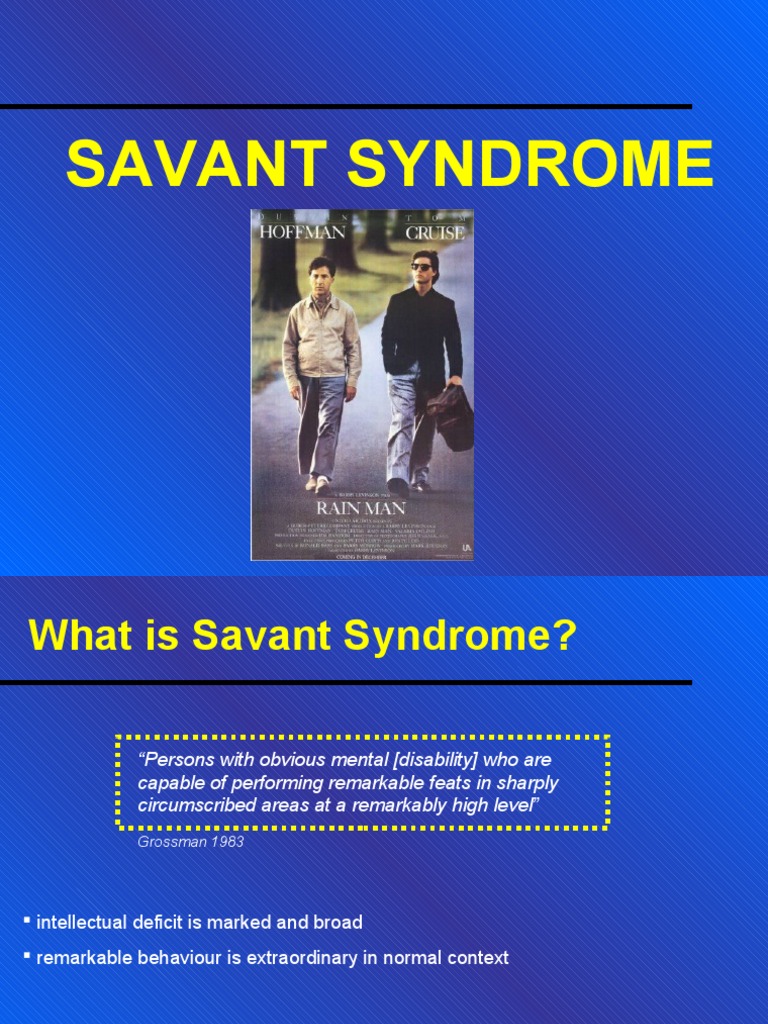 Understanding Savant Syndrome | PDF | Autism | Abnormal Psychology
