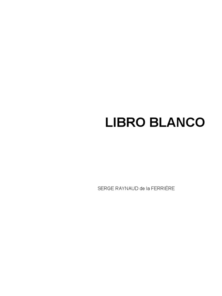 Libro Blanco | PDF