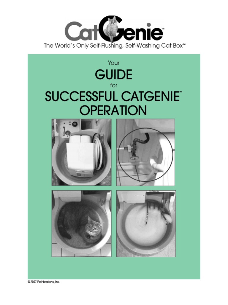 Cat Genie Owners-Guide | PDF | Washing Machine | Toilet