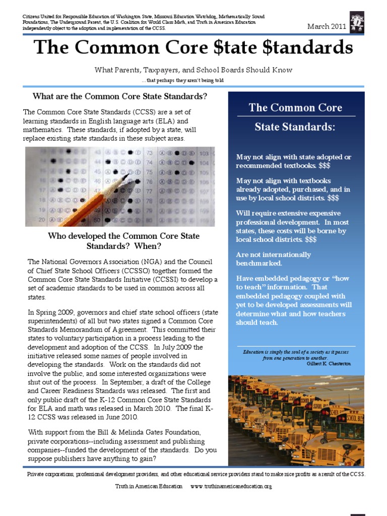 Common Core State Standards Primer | PDF | Common Core State Standards ...