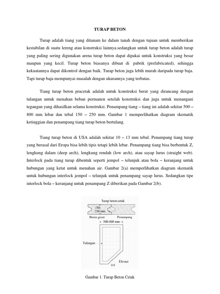 Turap Beton 2 | PDF