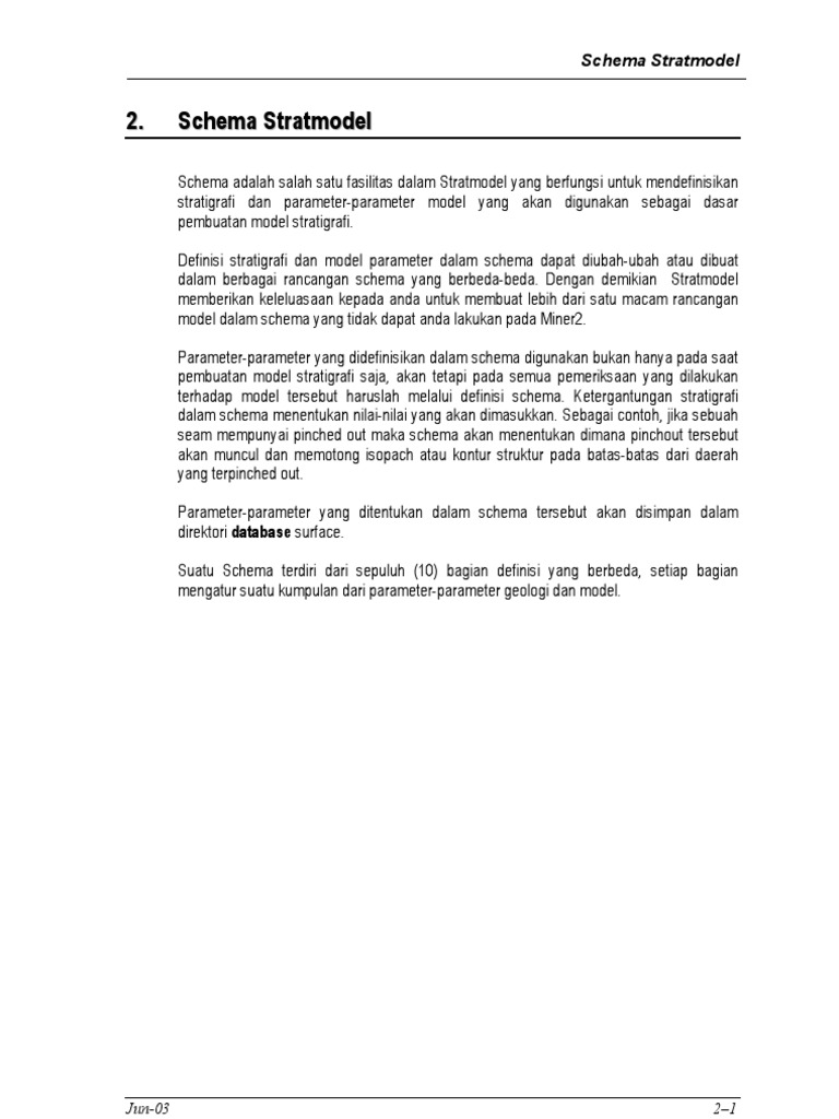 Optimasi Schema Stratmodel | PDF