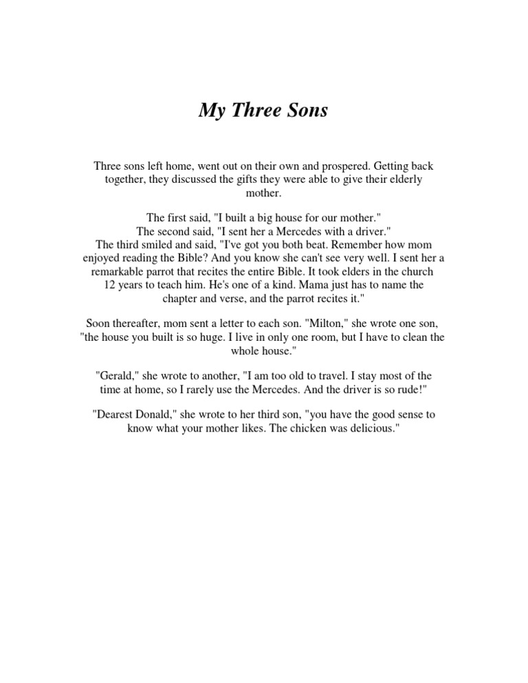 My Three Sons | PDF
