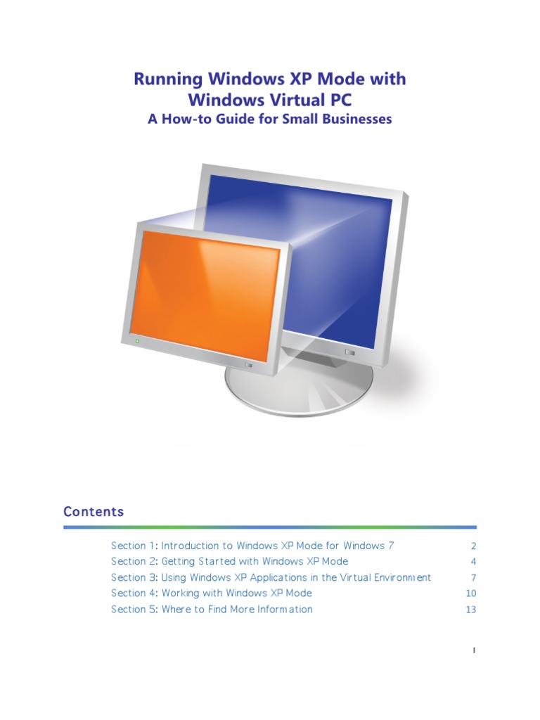 Running Windows XP Mode With Windows Virtual PC | PDF | Games & Activities